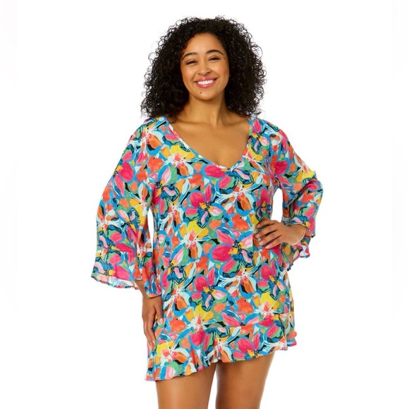 Anne Cole | Swim | Anne Cole Large X Large Bold Bright Colorful Floral ...